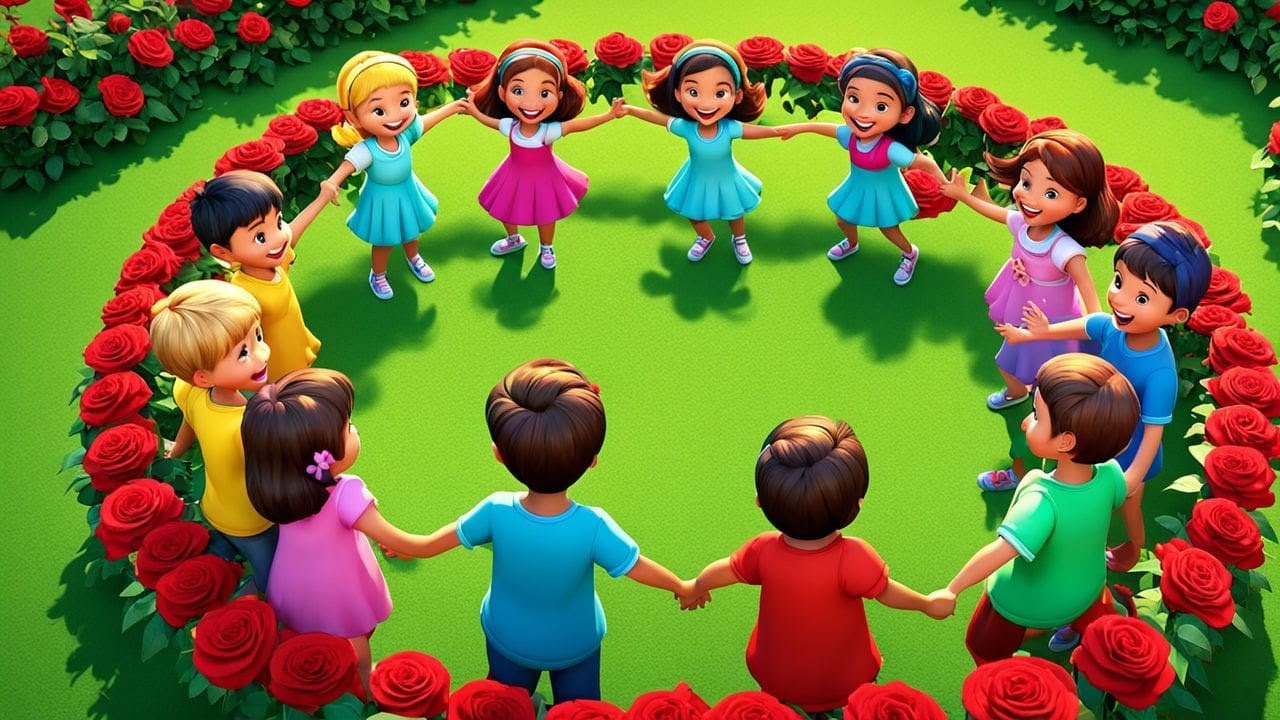 Ring a Ring o' Roses | Classic Nursery Rhyme for Kids | Fun ...