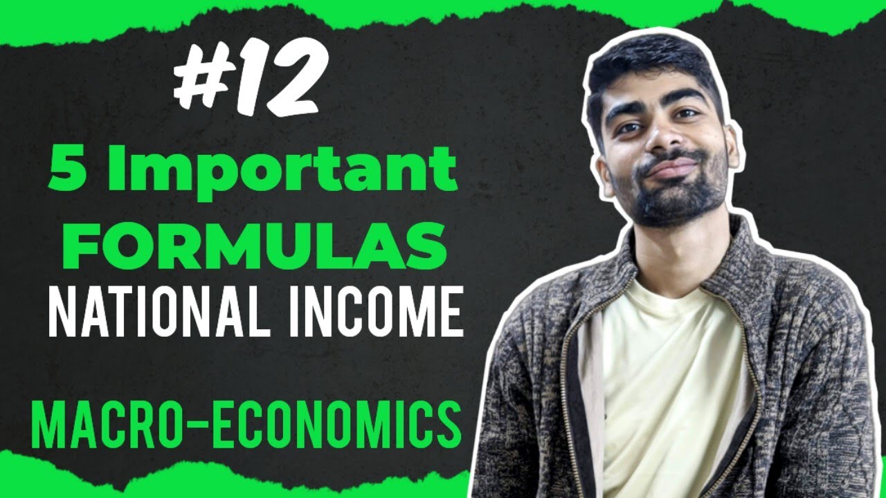 #12 National Income Formulas || All formulas for NI || Class 12 - Vivek ...