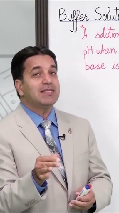 PGC Lectures-Inter Part 1-KPK Board-Chemistry-Chapter 8 - Buffer Solutions - YouTube