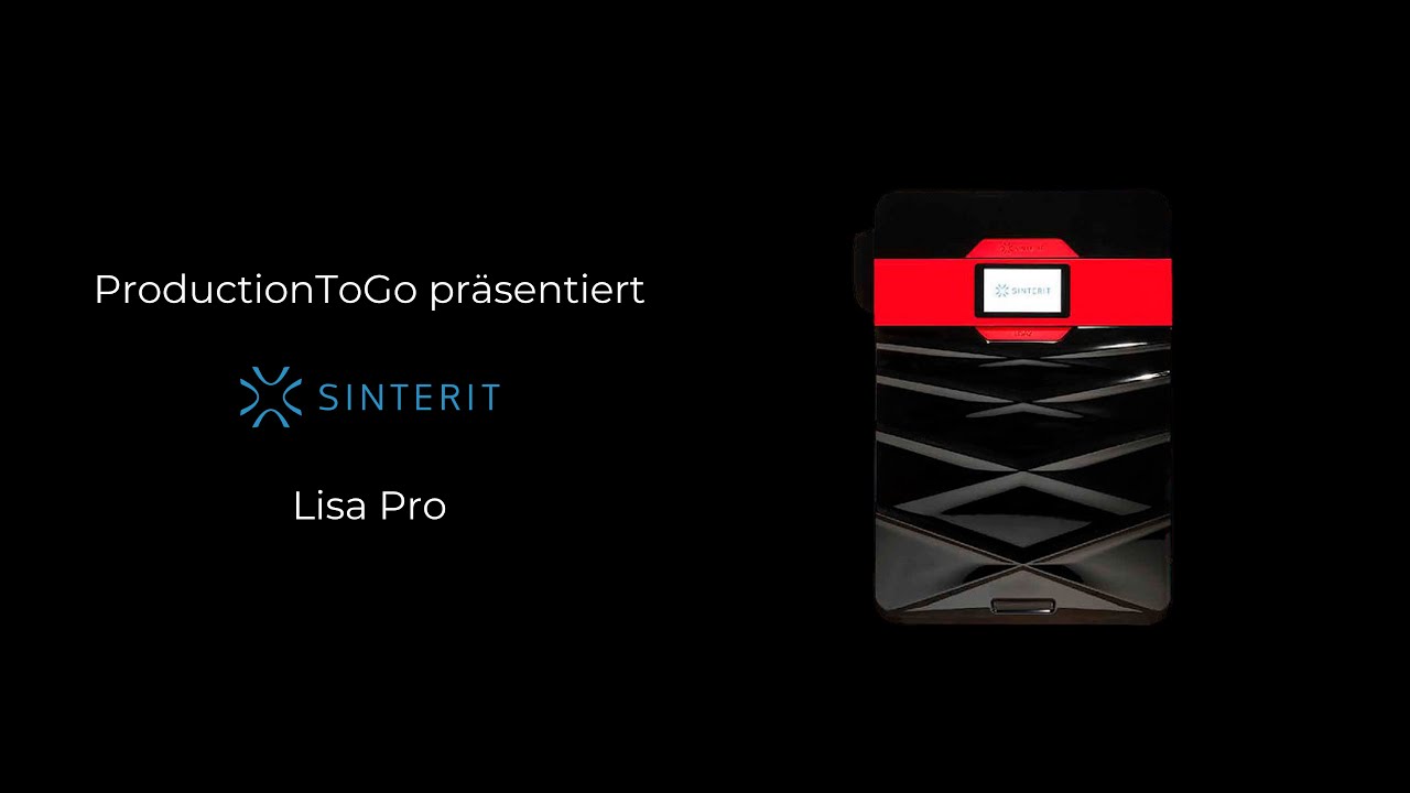 ProductionToGo - Sinterit Lisa Pro - YouTube