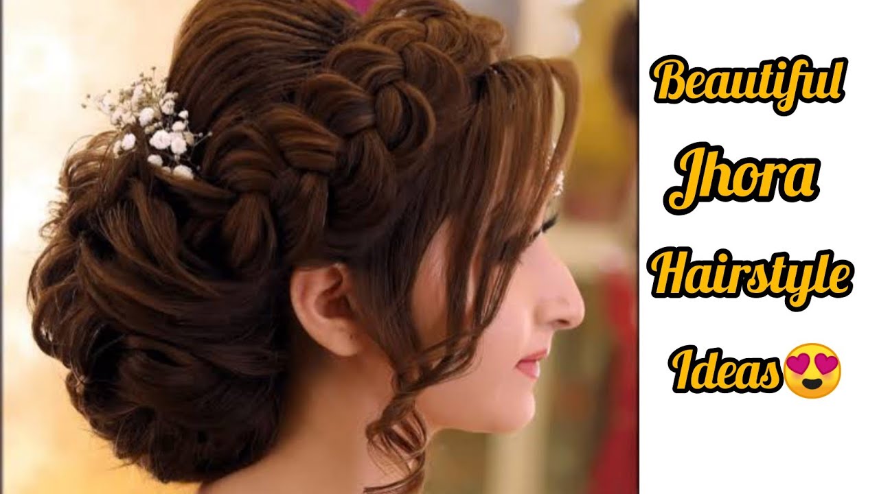 hairstyles Beautiful Jhora Hairstyle Wedding hairstyle ideas 😍 - YouTube