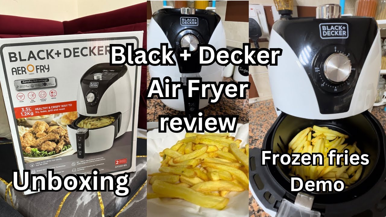 Black+Decker Airfryer | AF220-B5 | unboxing| Review |Demo | Frozen ...