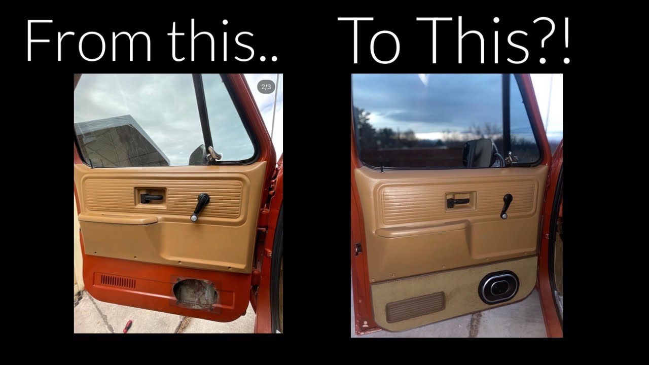 1977 Chevrolet C10 Door Panel Carpet + Kick Panels - YouTube