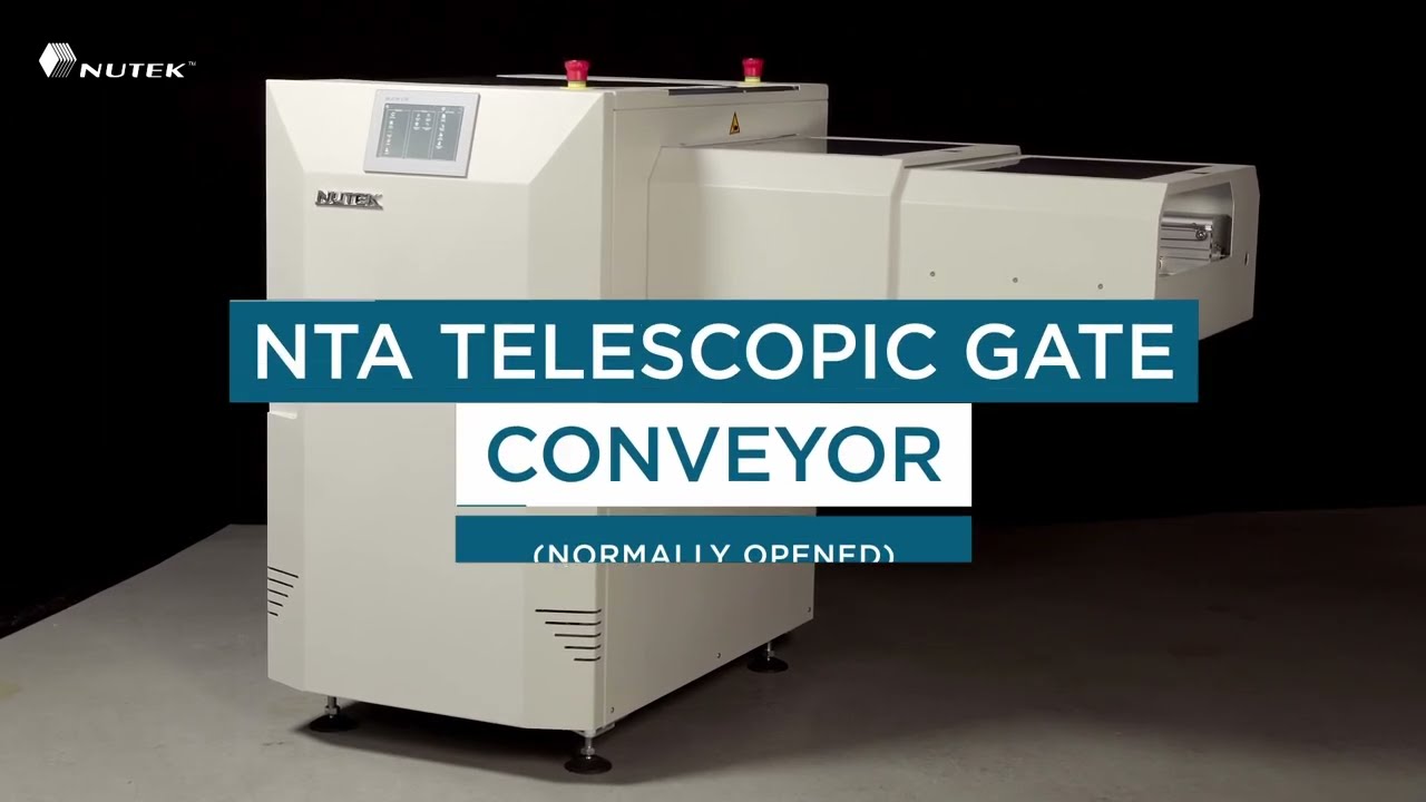 Nutek - NTA Telescopic Gate Conveyor (Normally Opened) - YouTube