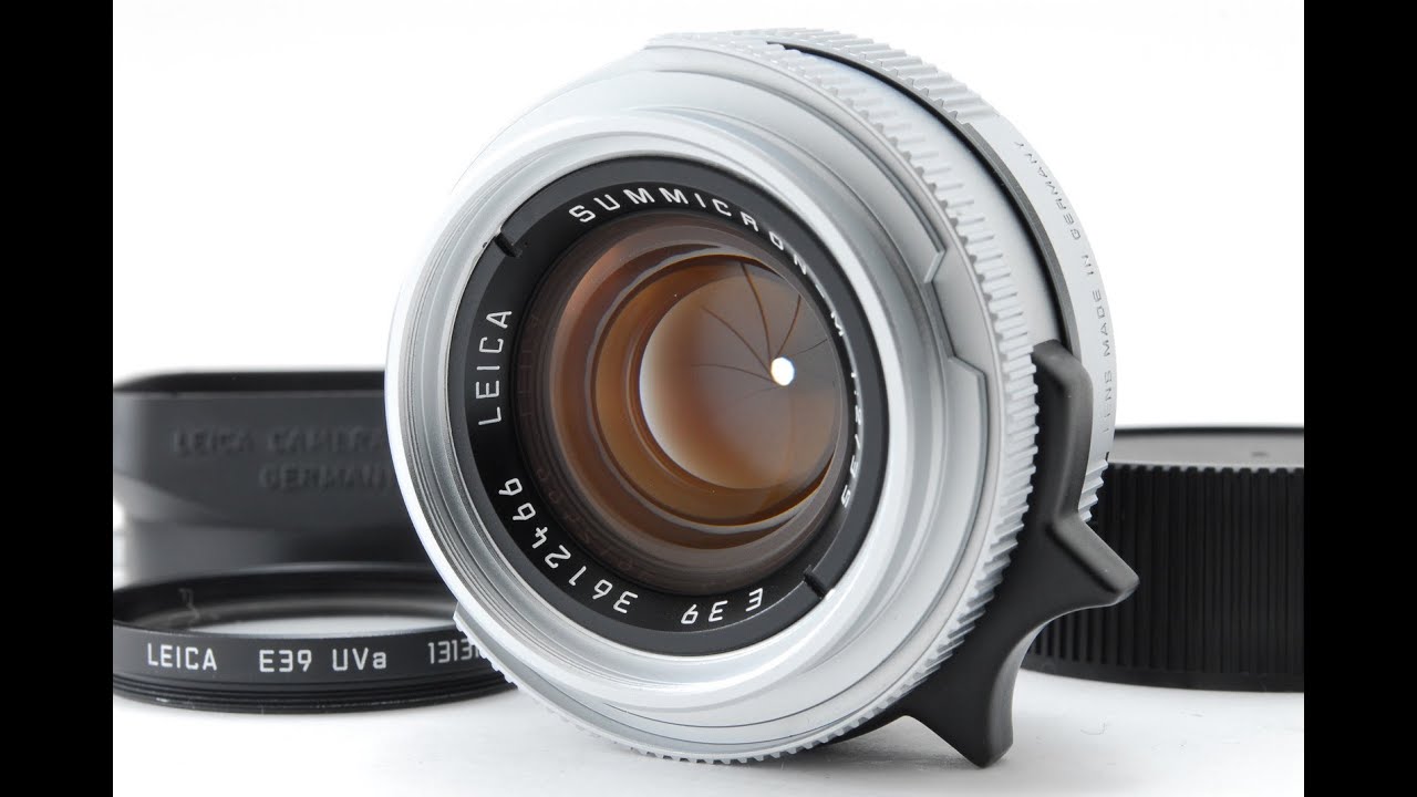 [A Top Mint] Leica SUMMICRON-M 35mm f/2 E39 Silver 11311 7-Element ...
