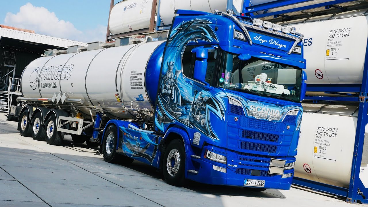 The Viking XCV Scania 540S Ingo Dinges Logistics - YouTube