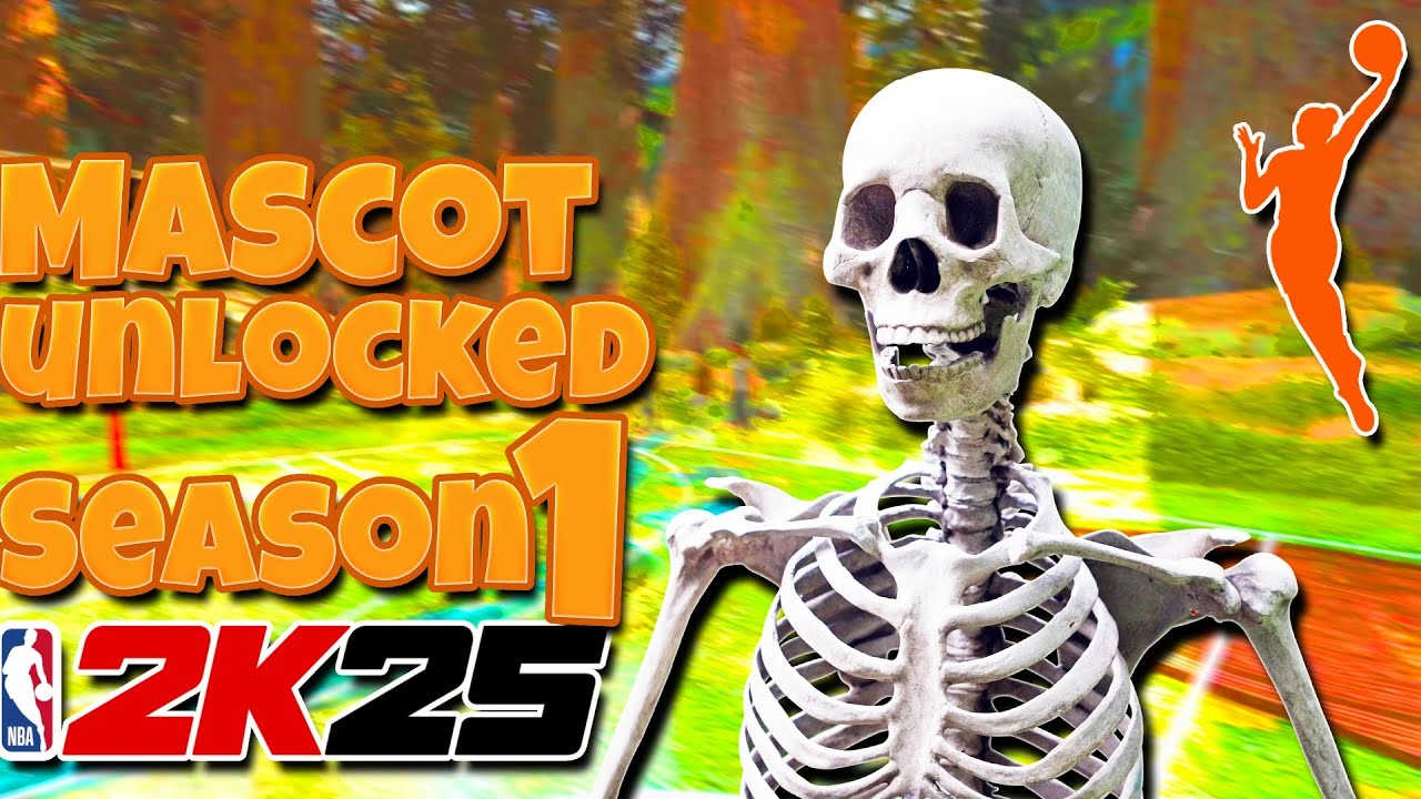 How I Unlocked The Skeleton Mascot For Season 1 NBA2K25 - YouTube