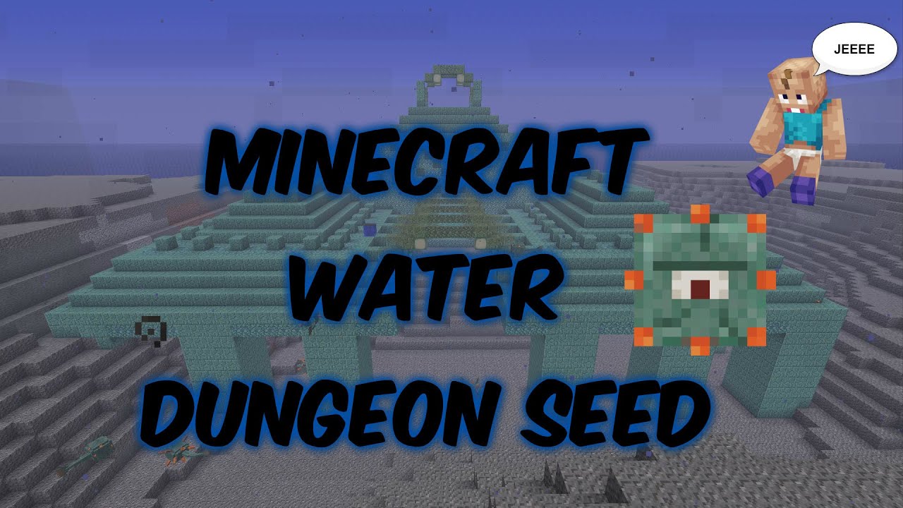MINECRAFT-WATER DUNGEON SEED - YouTube