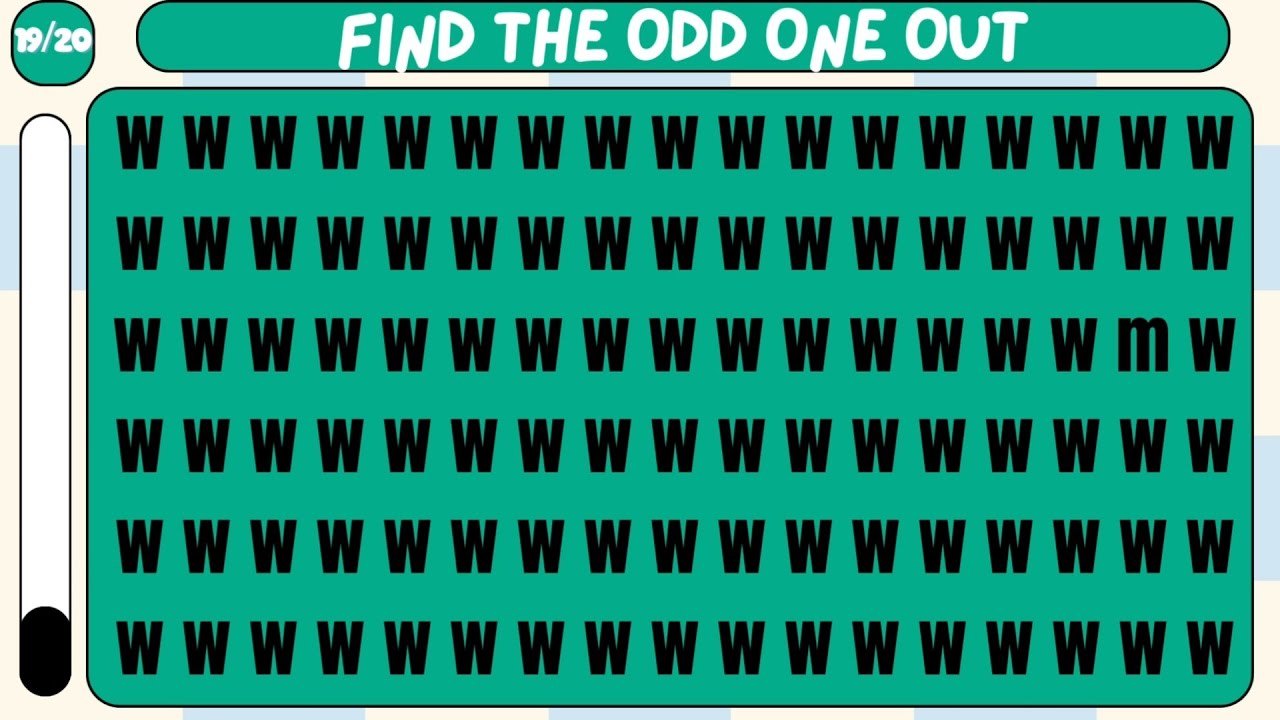 FIND THE ODD ONE #40 HARD EDITION #braingame #gaming #findtheodd # ...