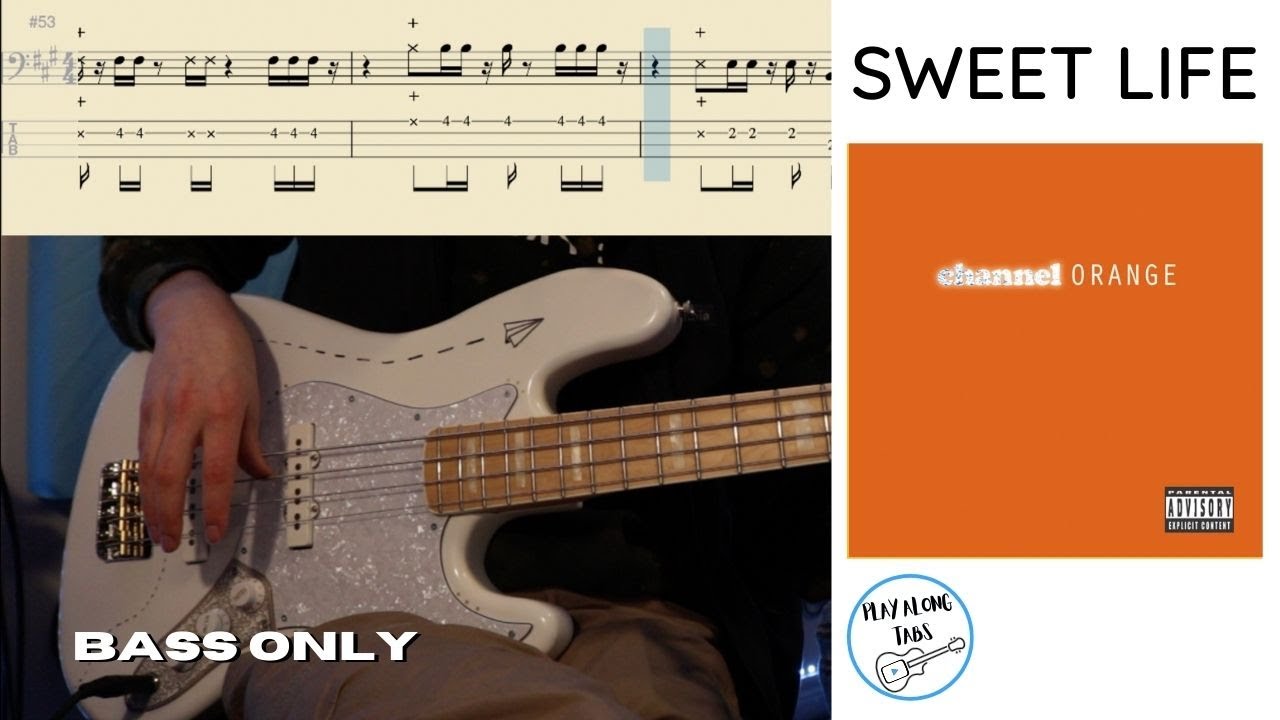 Frank Ocean: Sweet Life - Bass Cover with Bass Tab (Bass Only) - YouTube