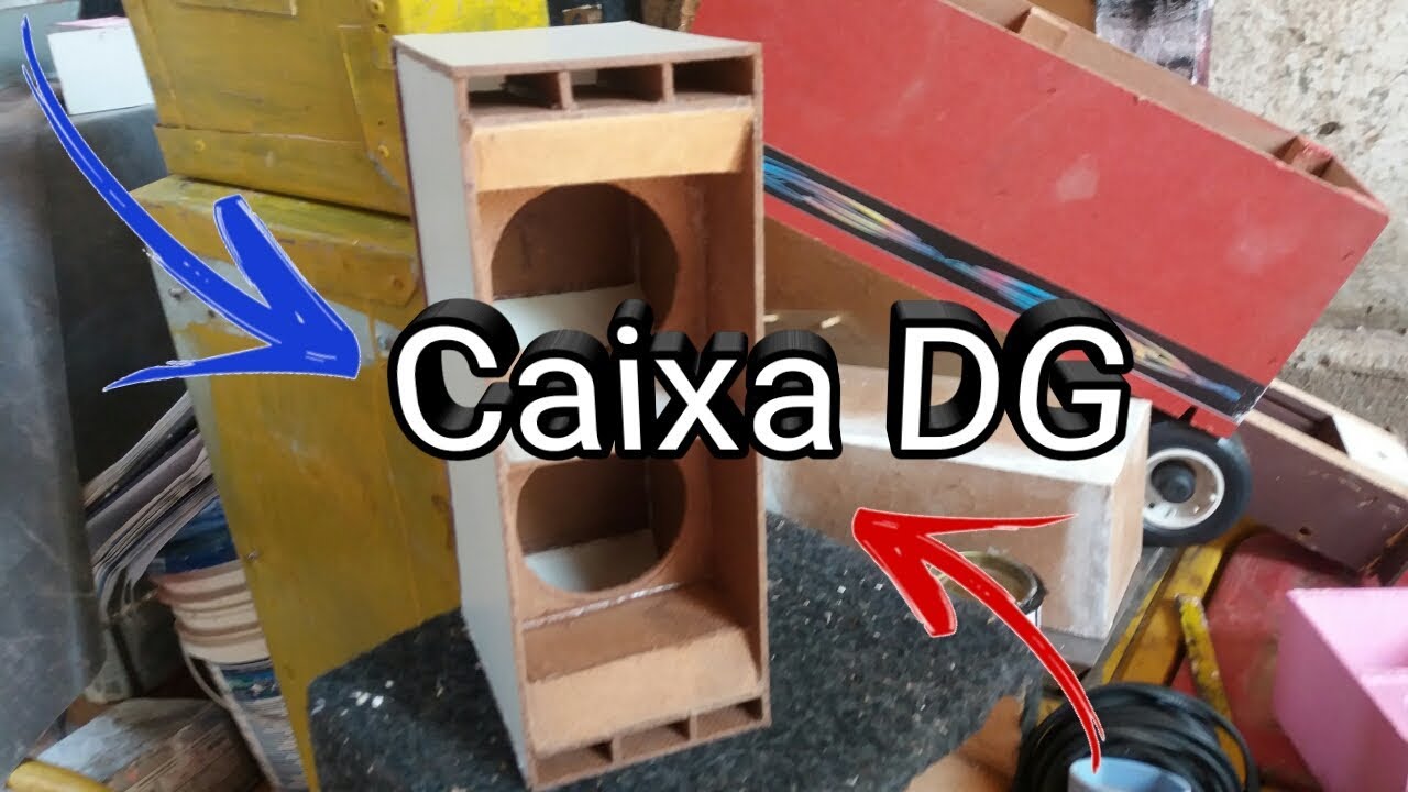 Como fazer caixa de Grave "DG"? - Mini Paredão tocando forte. 😲 - YouTube