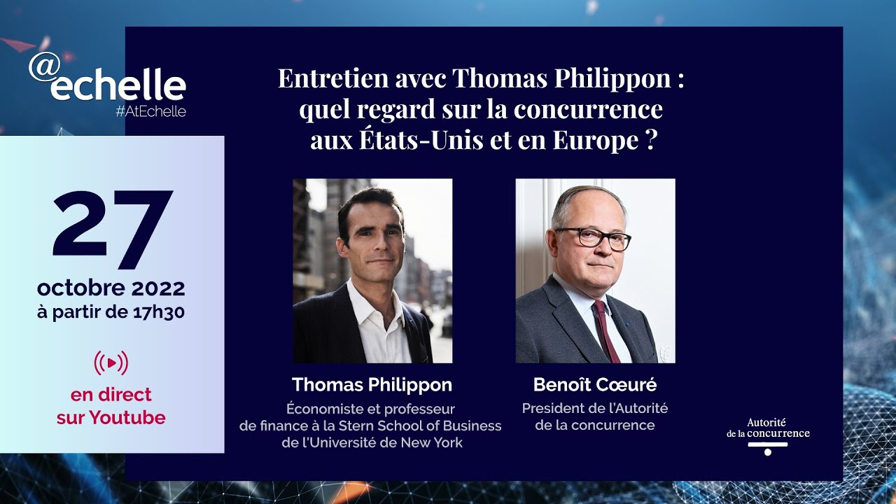 @Echelle avec Thomas Philippon (début à 9:10) - YouTube