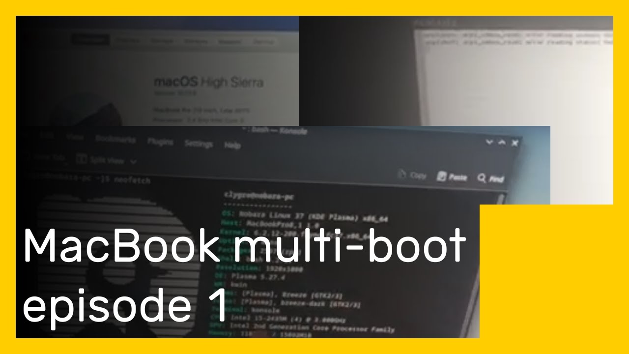 Installing MacOS, Linux, BSD on a MacBook (Multi-booting episode 1 ...