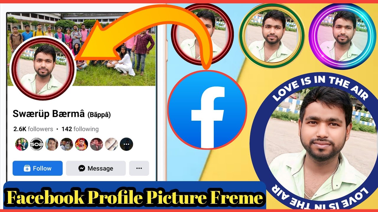 Facebook Profile Picture Border Freme || How To Make Facebook Profile ...