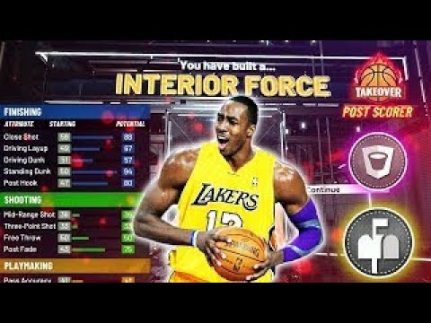 BEST INTERIOR FORCE BUILD NBA 2K20! BEST POWER FORWARD BUILD! 99 ...