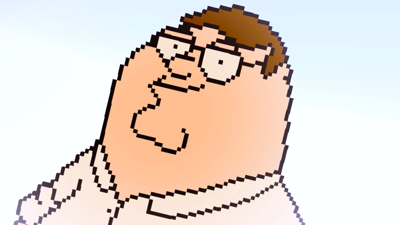 Da Artist10: Minecraft Pixel Art Of Peter Griffin! - YouTube