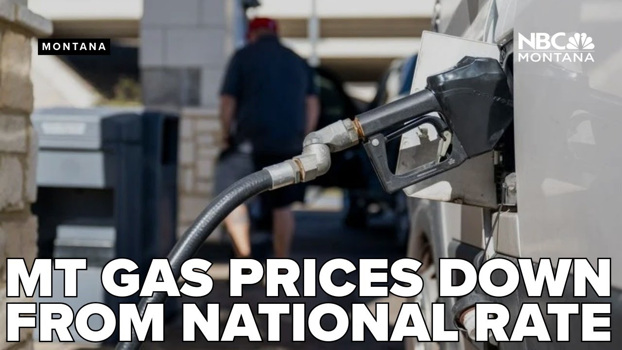 Montana's average gas price 13 cents lower than national rate - YouTube