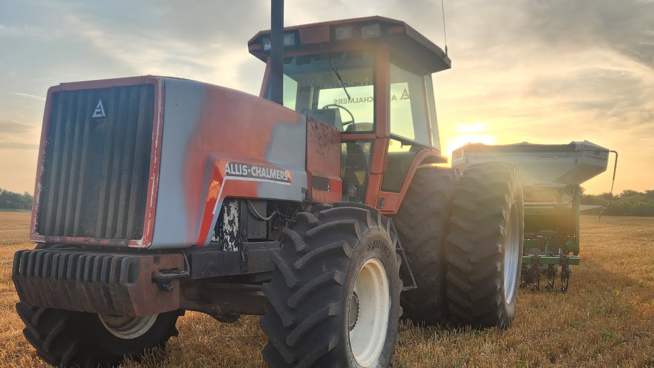 Getting double crop beans sowed - YouTube