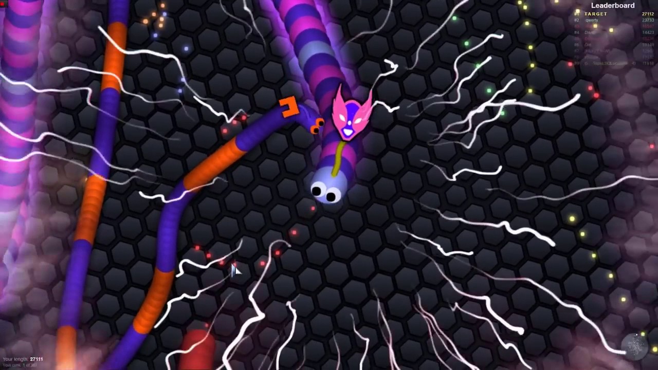 Slither.io 1 AMAZING SNAKE vs. ENTIRE SERVER! // Epic Slitherio ...