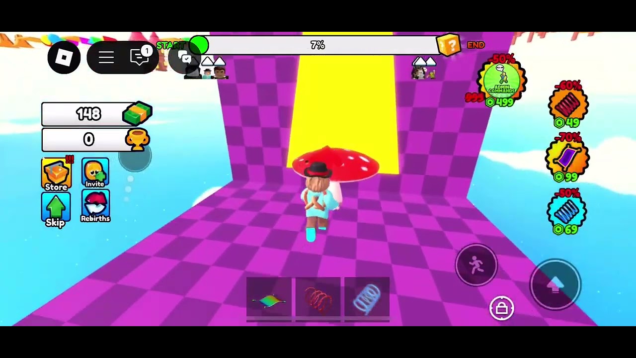 Roblox win rewards obby - YouTube