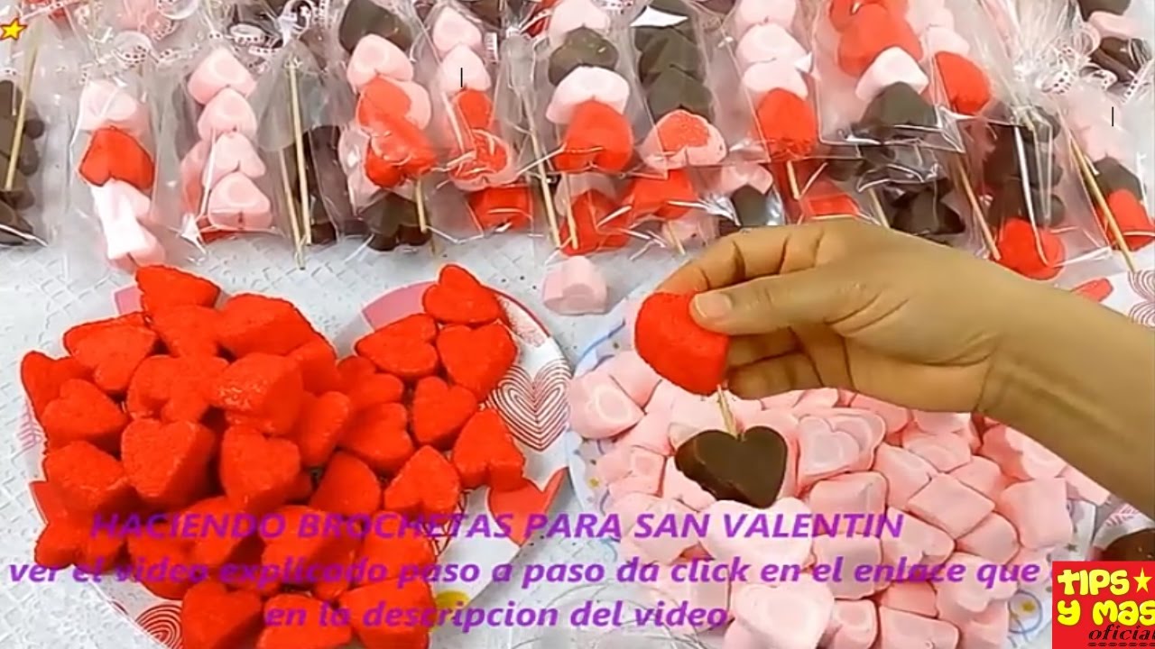 Como hacer brochetas faciles de bombón para 14 de febrero ...