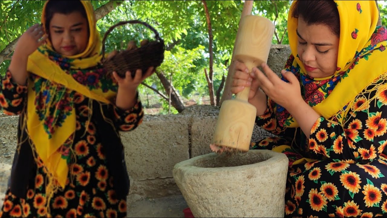 The most traditional food of Iranian villages _ The lifestyle of a ...