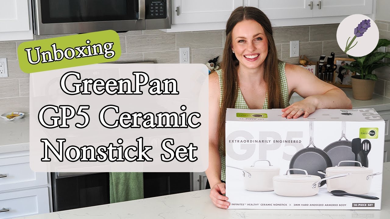 GreenPan GP5 Ceramic Nonstick Cookware Unboxing and First Use ...