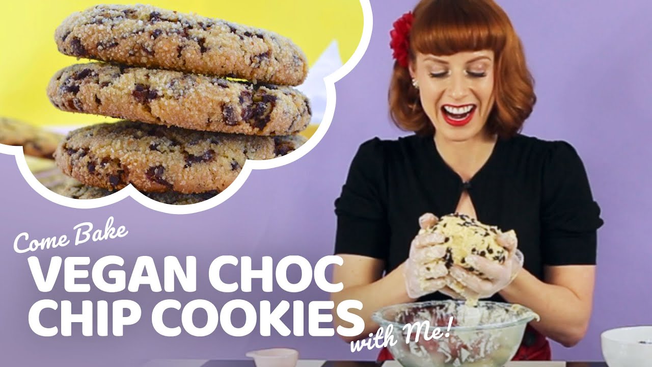 Vegan Choc Chip Cookie Recipe | Bake Vegan Stuff with Sara Kidd - YouTube