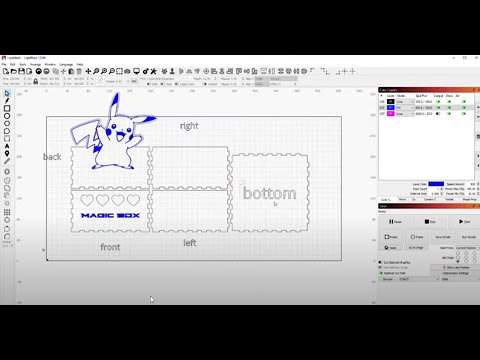 LightBurn - Box Maker - YouTube