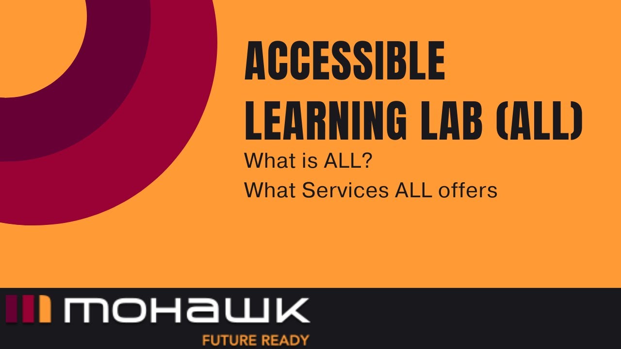 Accessible Learning Lab Services - YouTube