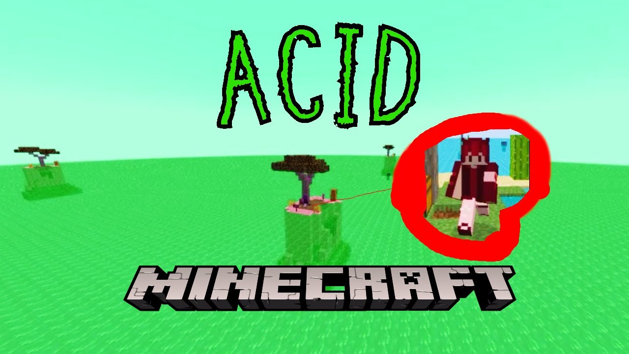 Surviving an Island surrounded by ACID (minecraft) - YouTube
