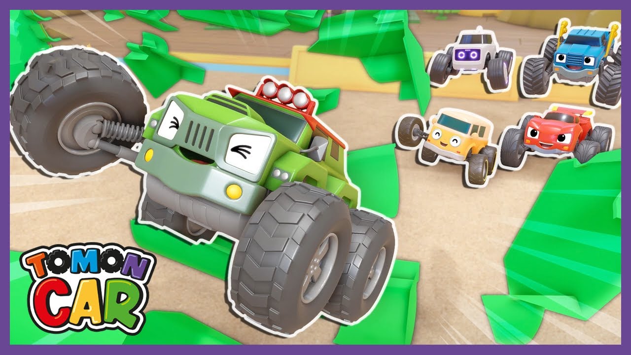 Learn color names with with Tomoncar friends! clay color play ...