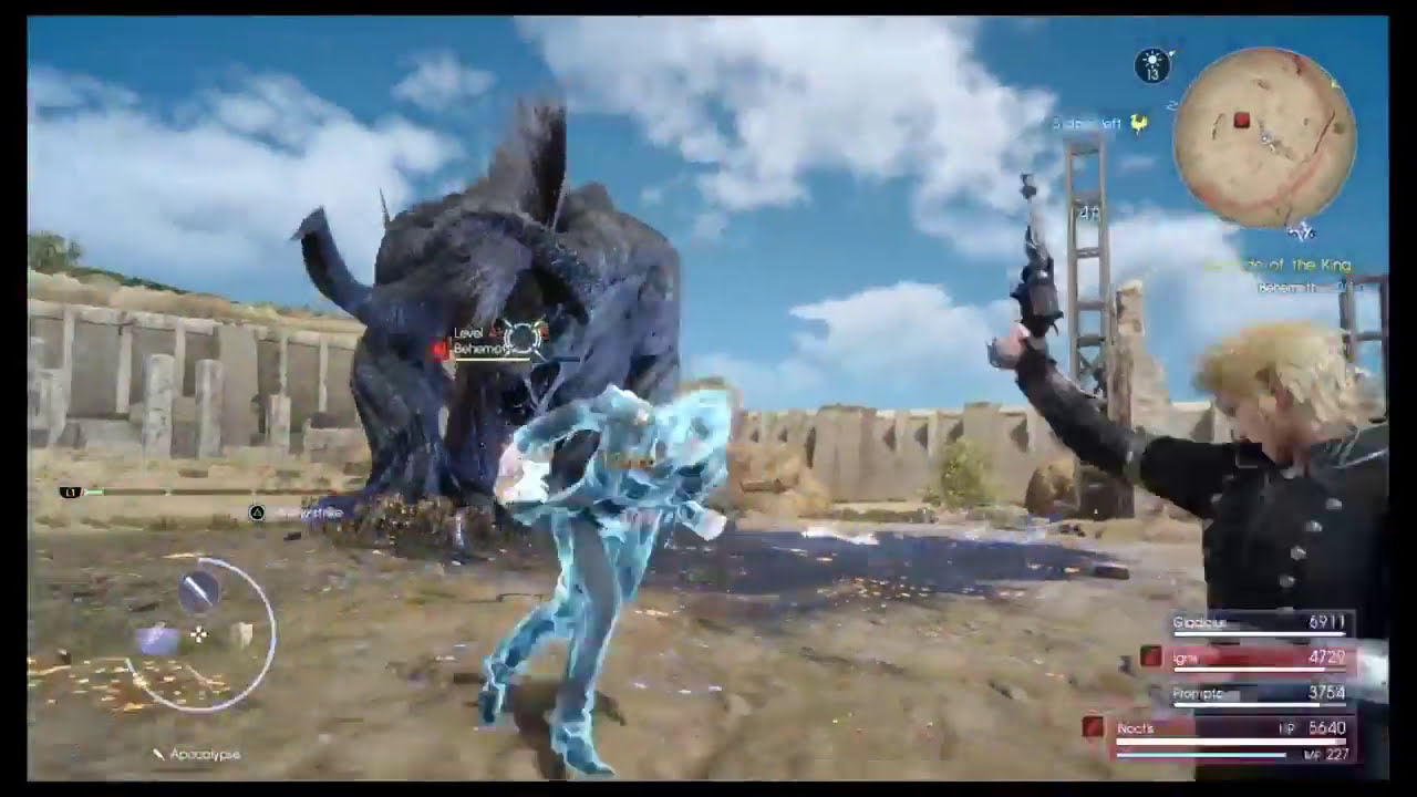 Final Fantasy 15 All behemoth Boss Fights - YouTube