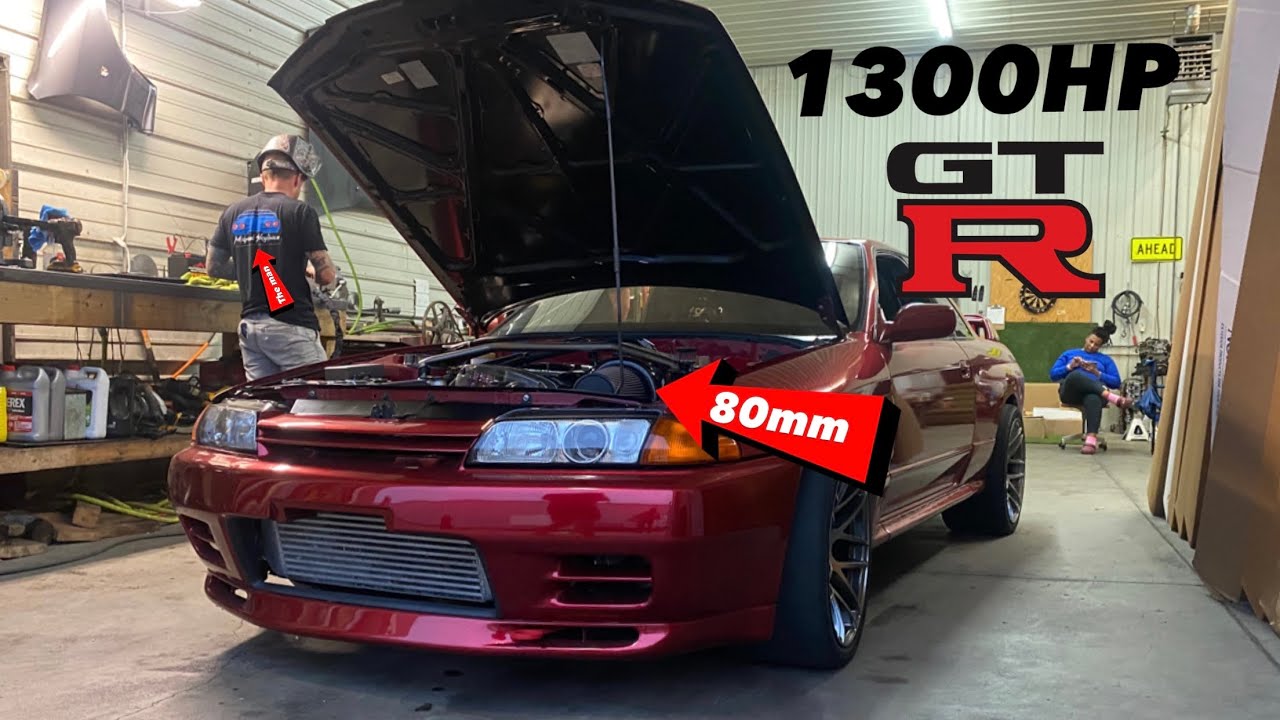 ROLL RACING IN A 1300HP R32 GTR * INSANE* - YouTube