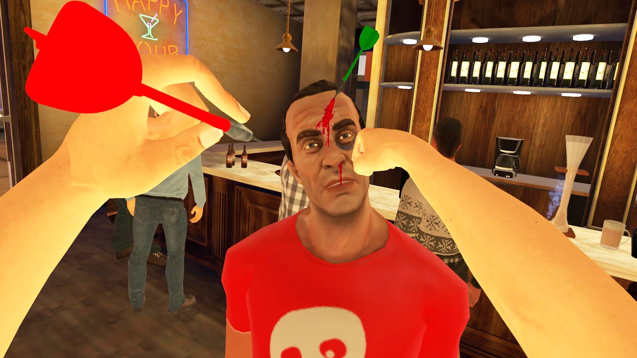 I Beat up Everyone in this VR Bar - YouTube