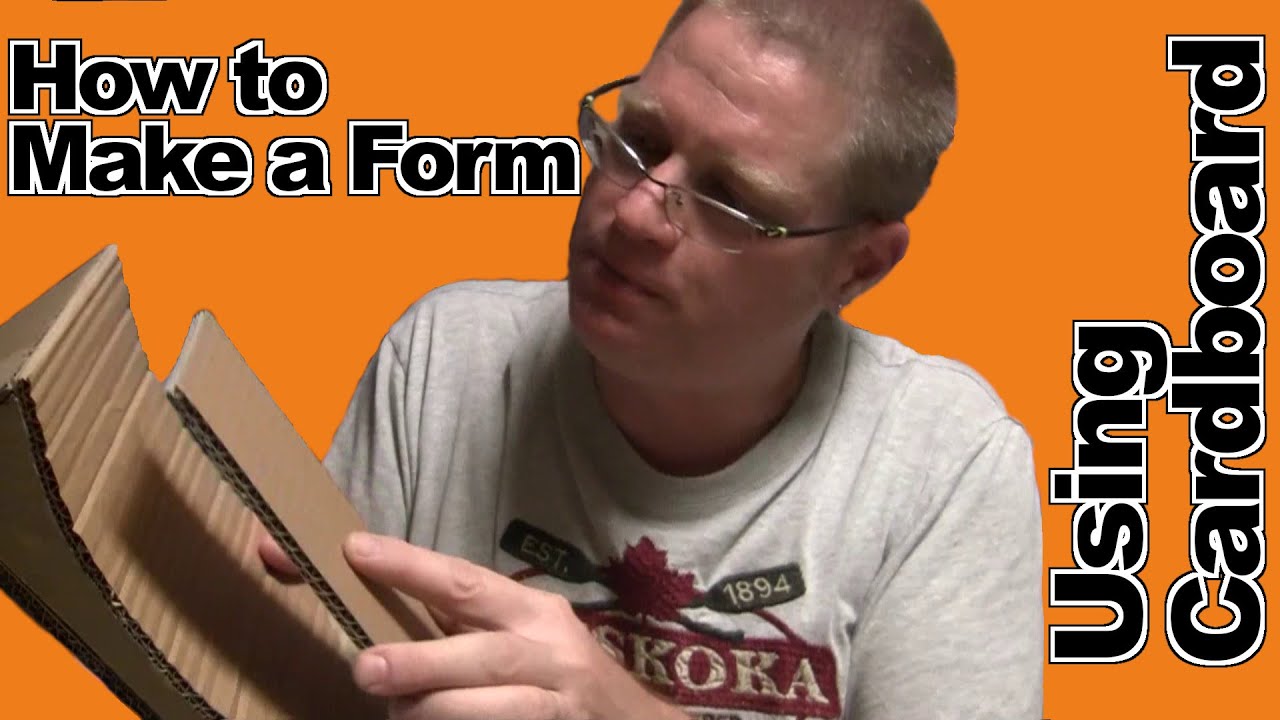 How to Make a Form Using Cardboard - YouTube