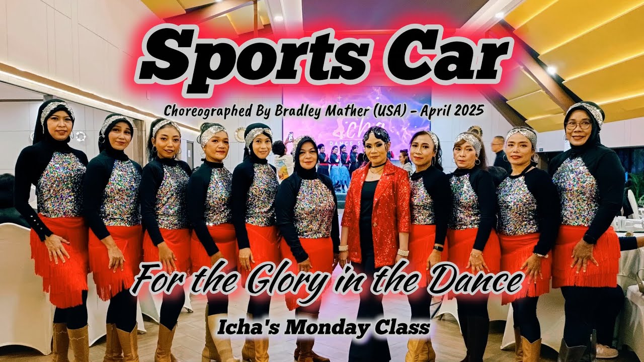 SPORTS CAR Line Dance ll Performance Icha's Monday Class on Icha Dance ...