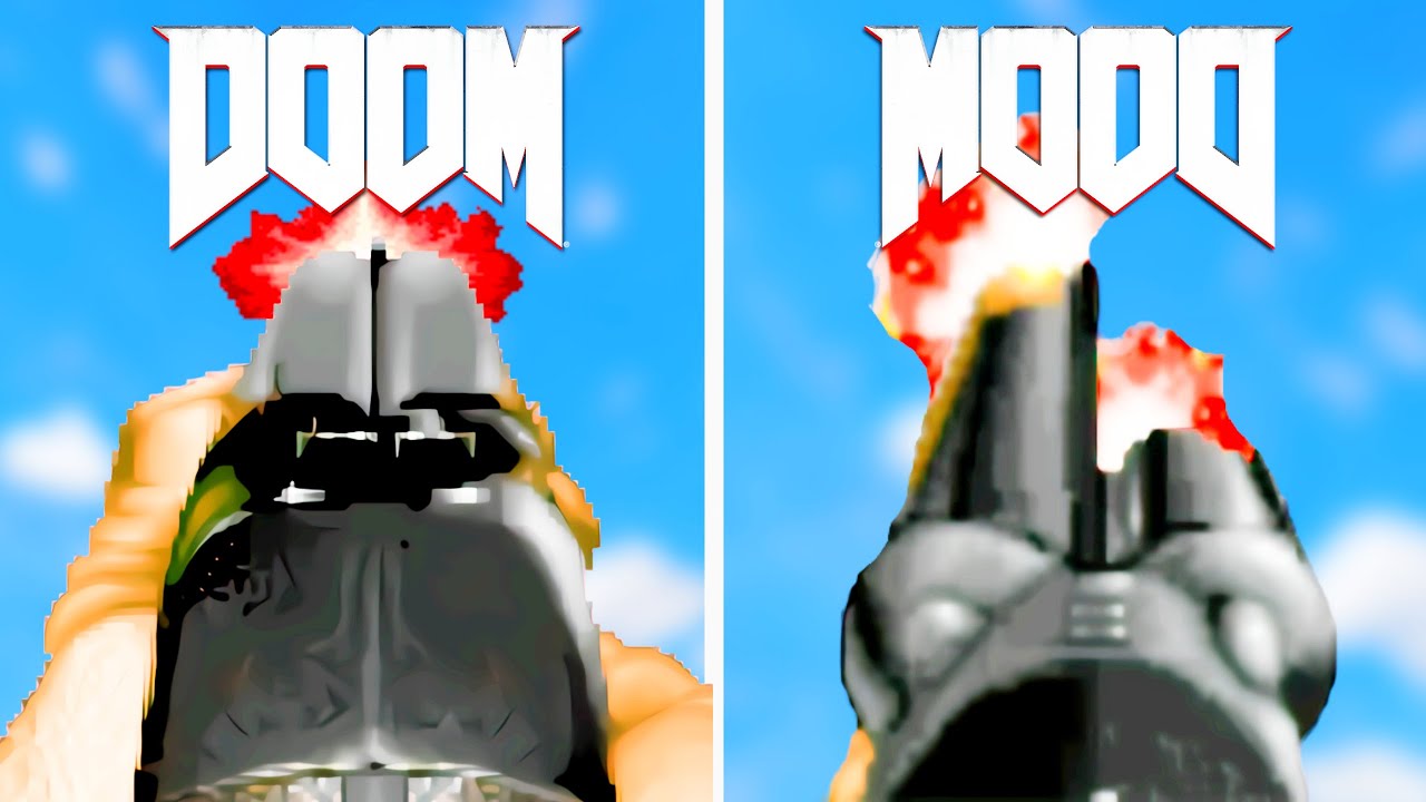 DOOM vs. Extreme DOOM - Weapons Comparison - YouTube