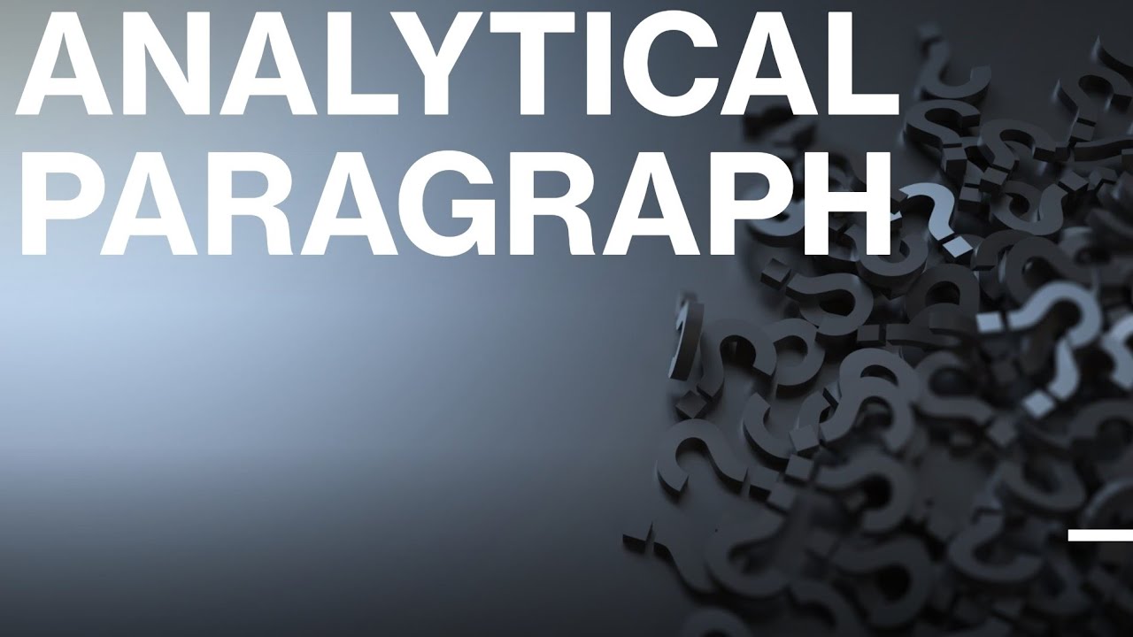 Example - 2 Analytical Paragraph : Class X - YouTube