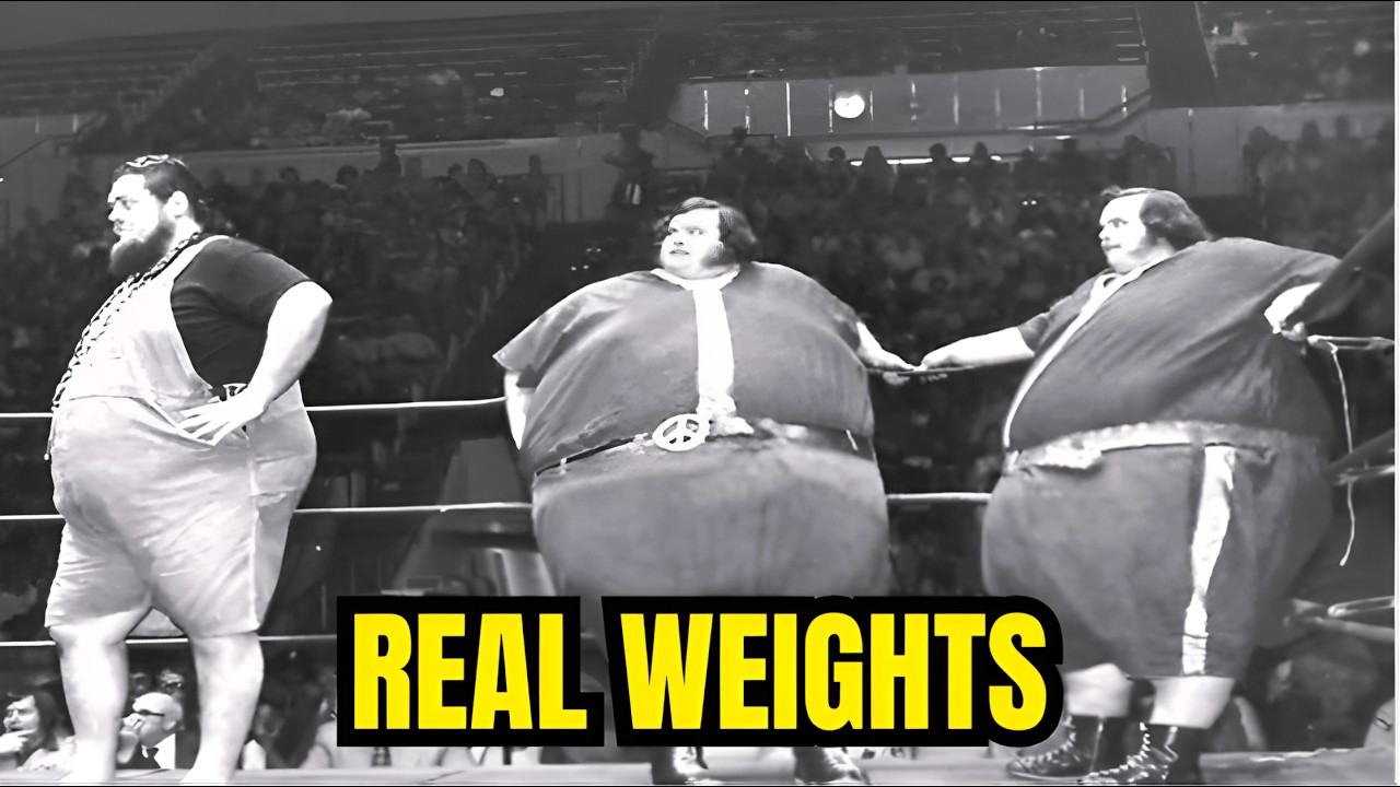 20 Heaviest Wrestlers of All Time (Real Weights) - YouTube