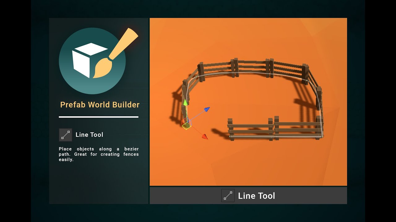 Prefab World Builder 1.1 - Line Tool - YouTube