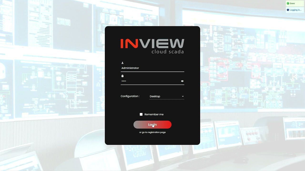 inVIEW IoT Platform - Editor - Login, Main Screen - YouTube