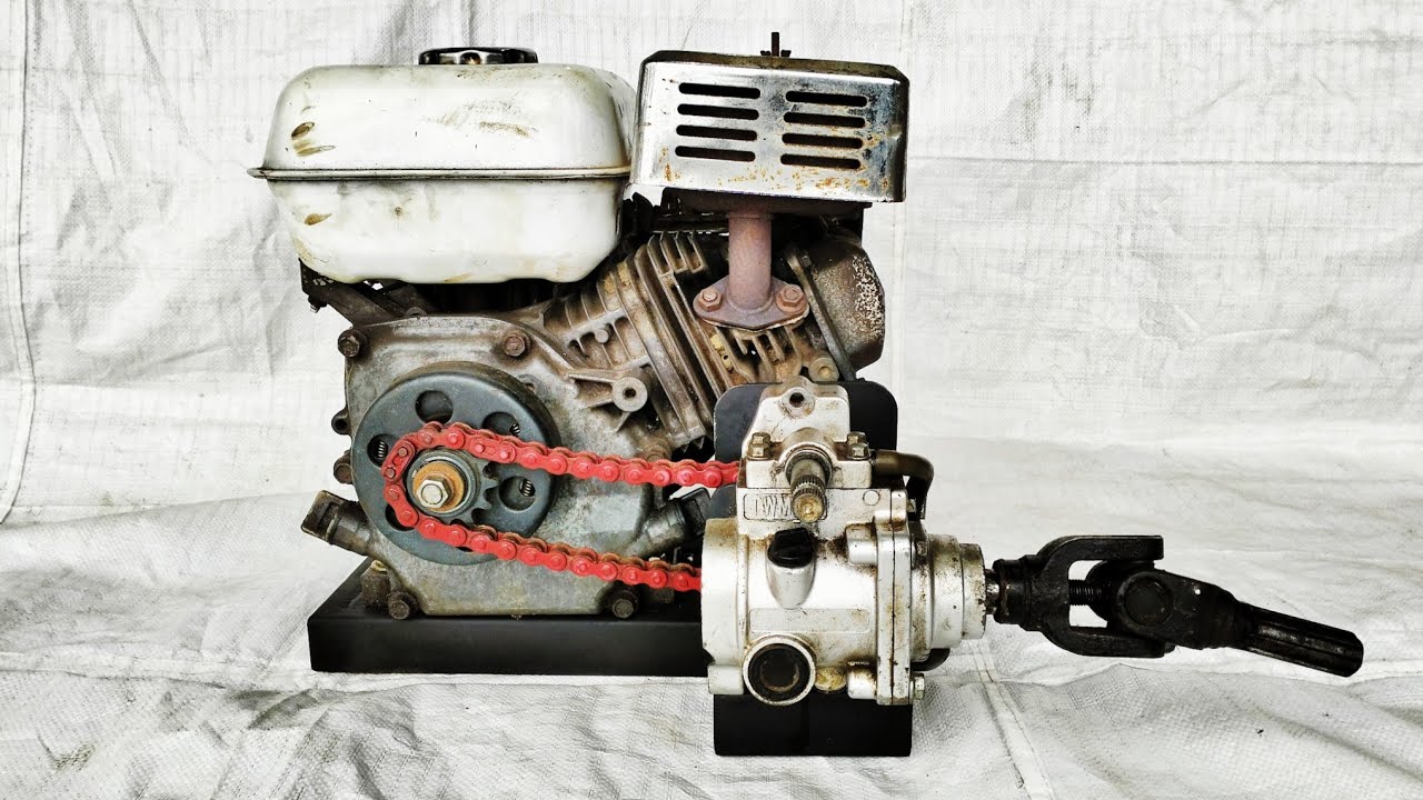 CONNECT THE DRIVE ENGINE TO THE RECIPROCATING GEARBOX - YouTube