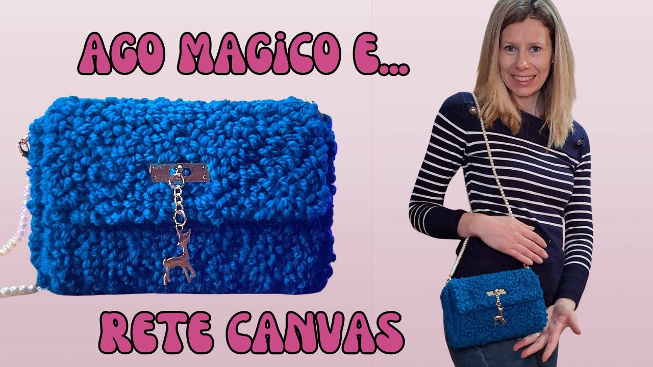 Borsa Fai da te con Rete Canvas e Ago Magico: incredibilmente FACILE e VELOCE! (Tutorial ...