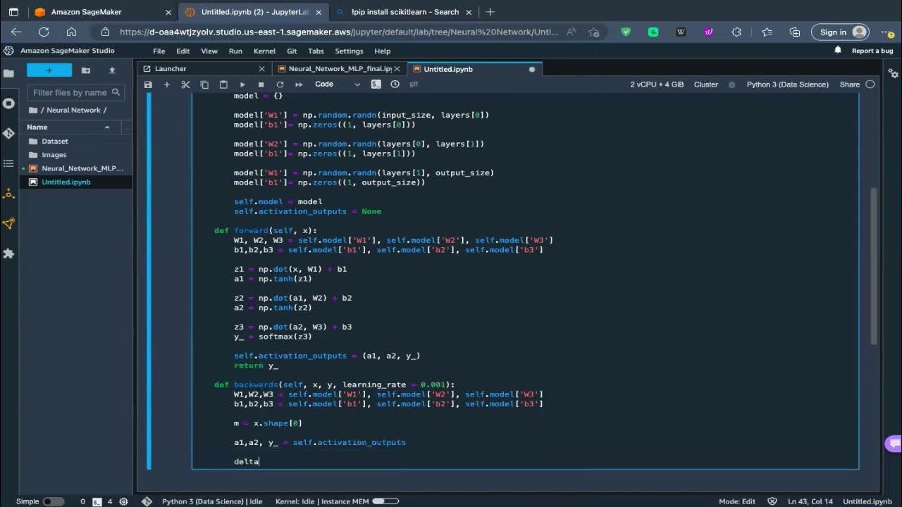 Implementing 3 layer neural network from scratch - ASMR Programming No Talking - YouTube