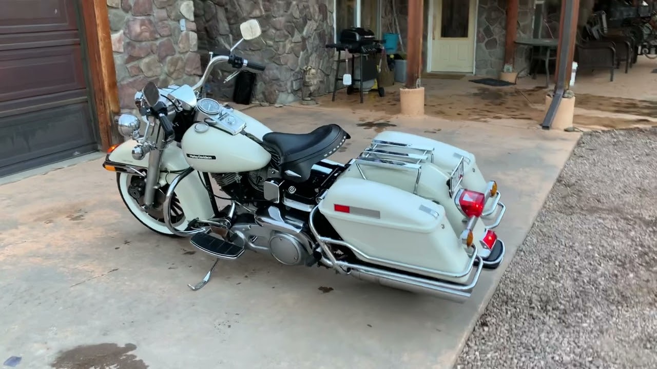 1983 Harley-Davidson FLHP Police Special Deluxe walk around video - YouTube