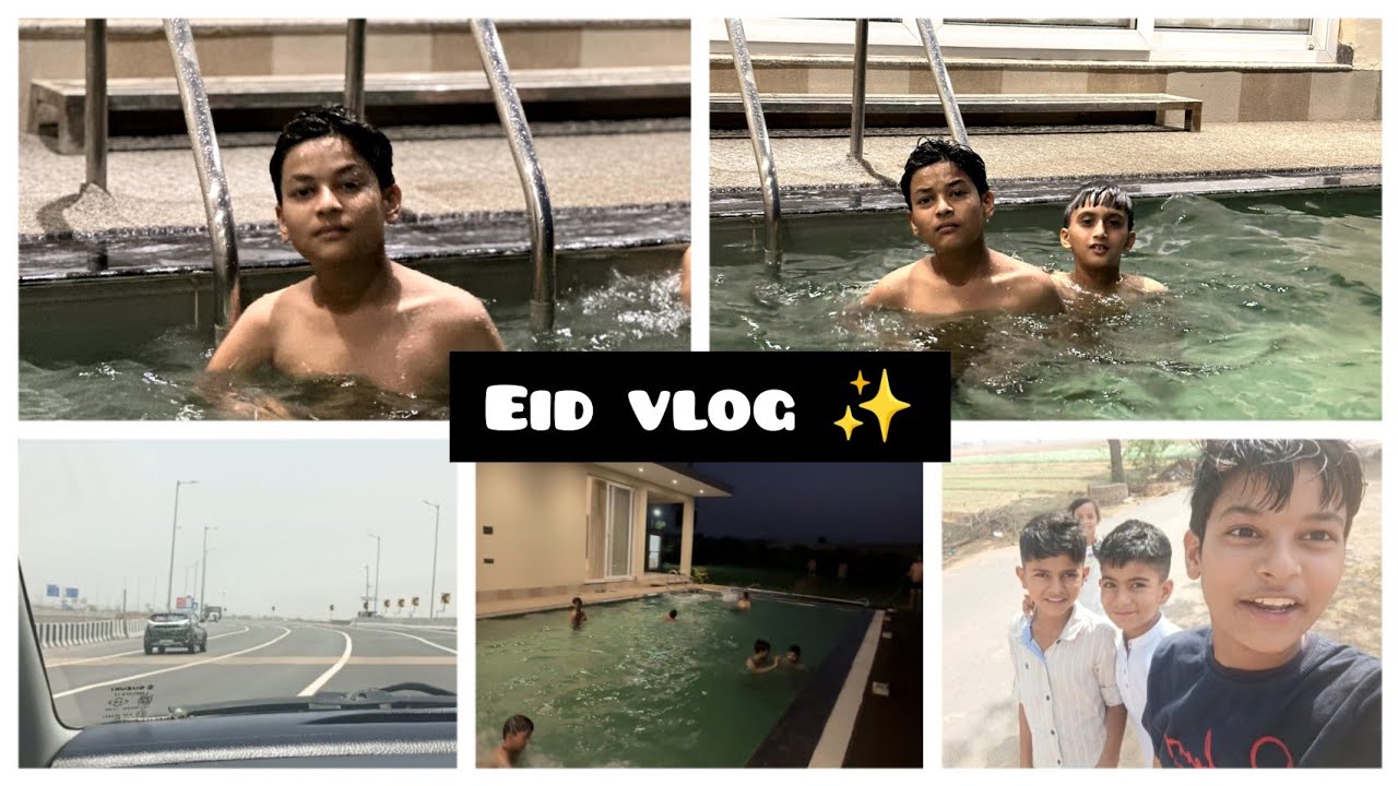 Eid mubarak 😍|| Swimming pool me Gaye 😱 - YouTube