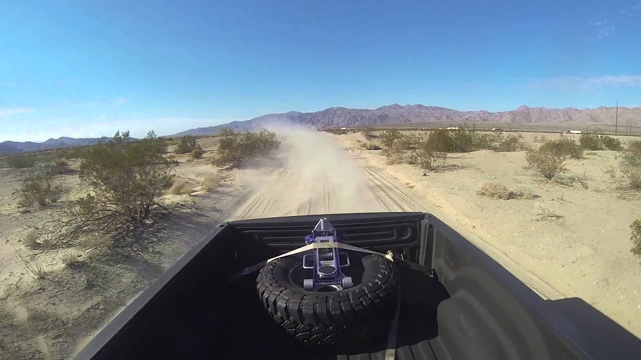 Trail run in a Cummins prerunner on Red Cloud Mine Road in Desert ...