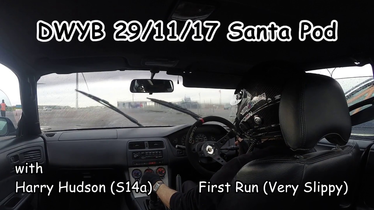 DWYB 29/11/27 Run 1 / Very Slippy / S14a twins / Santa Pod Drift - YouTube
