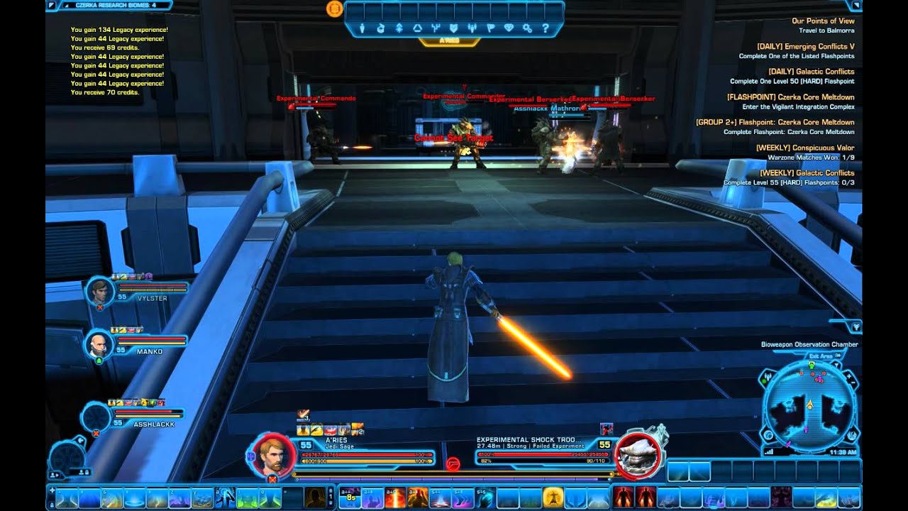 SWTOR: Czerka Core Meltdown Flashpoint (Story Mode, PTS) - YouTube